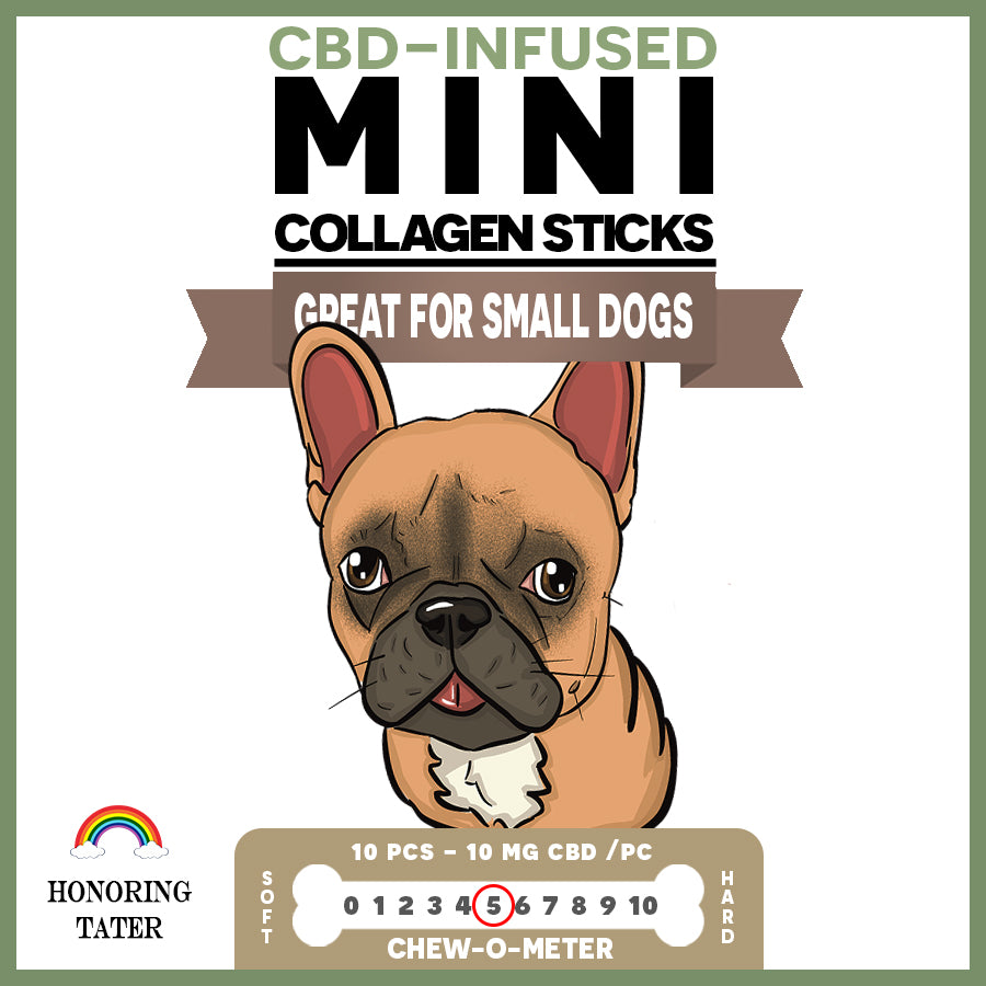 Mini Collagen Sticks (10 pieces) 10mg CBD/pc – B.O.S.S. Farms